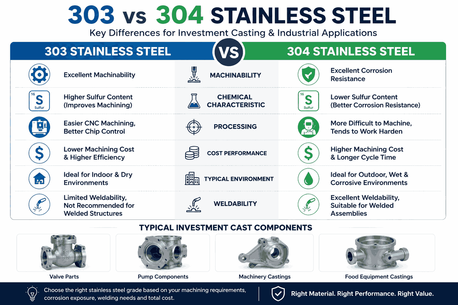 Key Differences Of 303 Vs 304 Stainless Steel